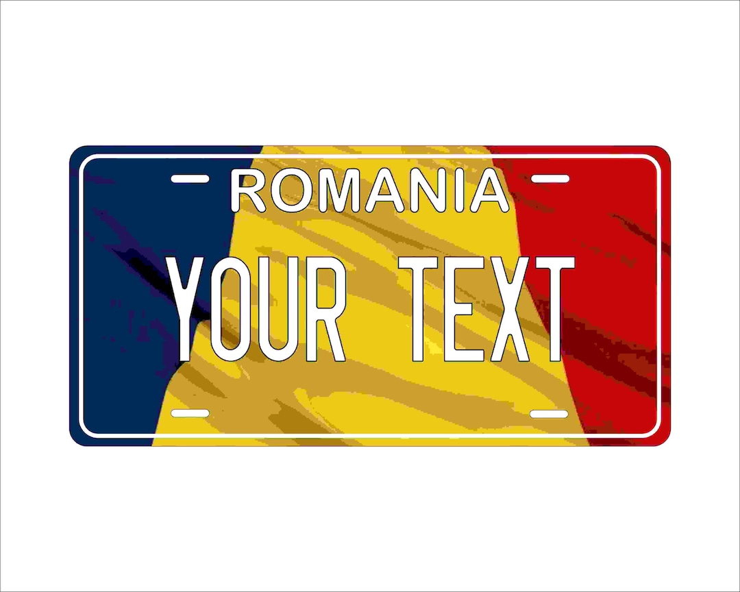 Romania Flag Wave Europe Custom Personalized Novelty ATV Moped Mini ...