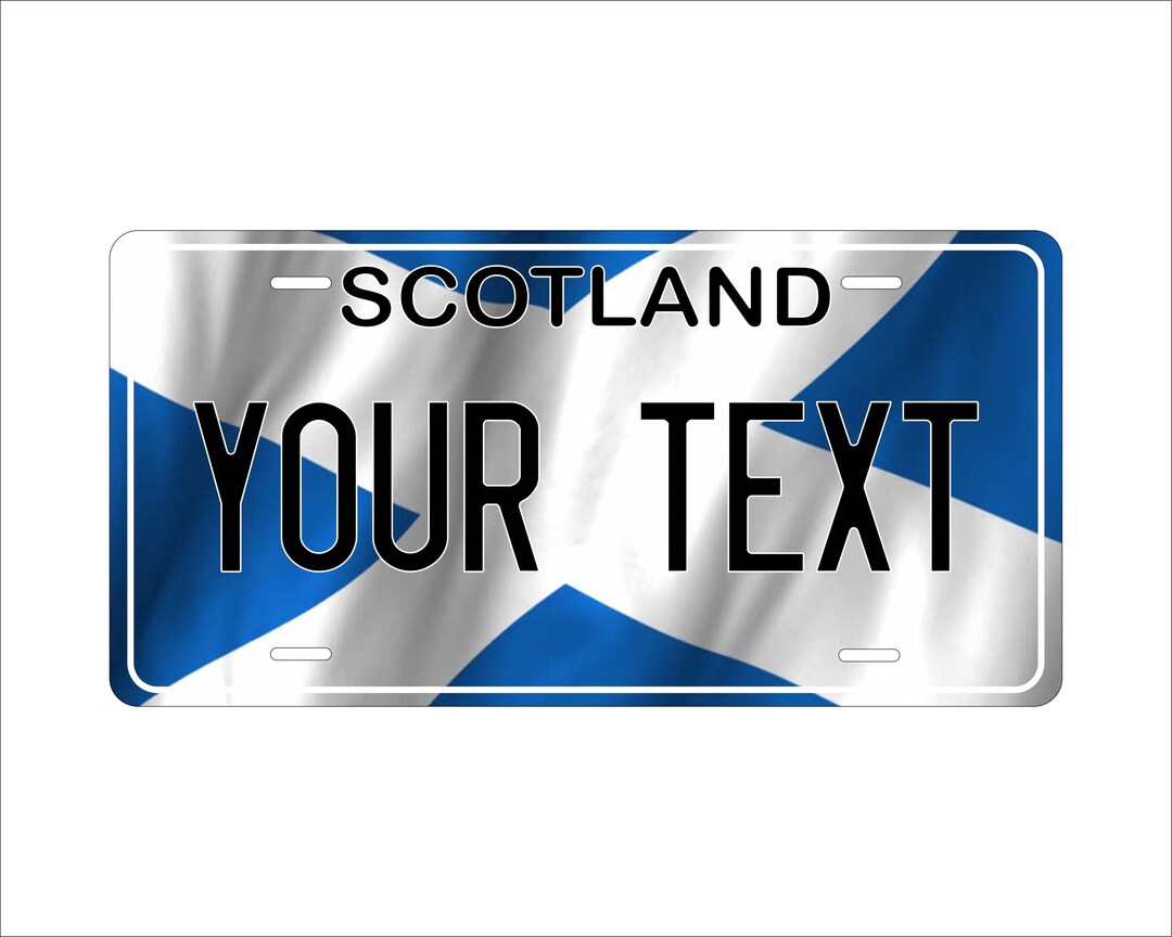 Scotland Flag Wave Europe Custom Personalized Novelty ATV Moped Mini ...