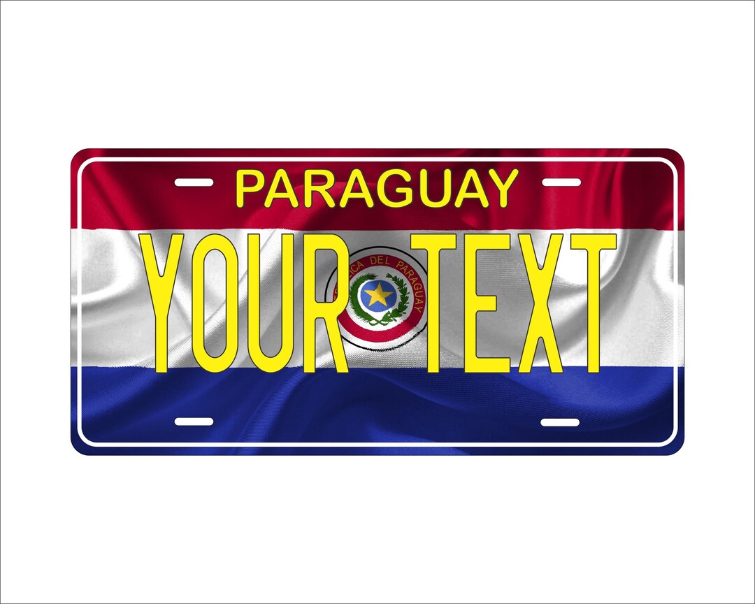 Paraguay Flag Wave Custom Personalized Novelty ATV Moped Mini Bike ...