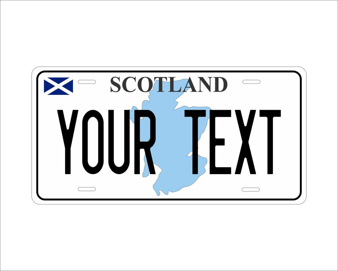 Scotland Map Europe Custom Personalized Novelty ATV Moped Mini Bike ...