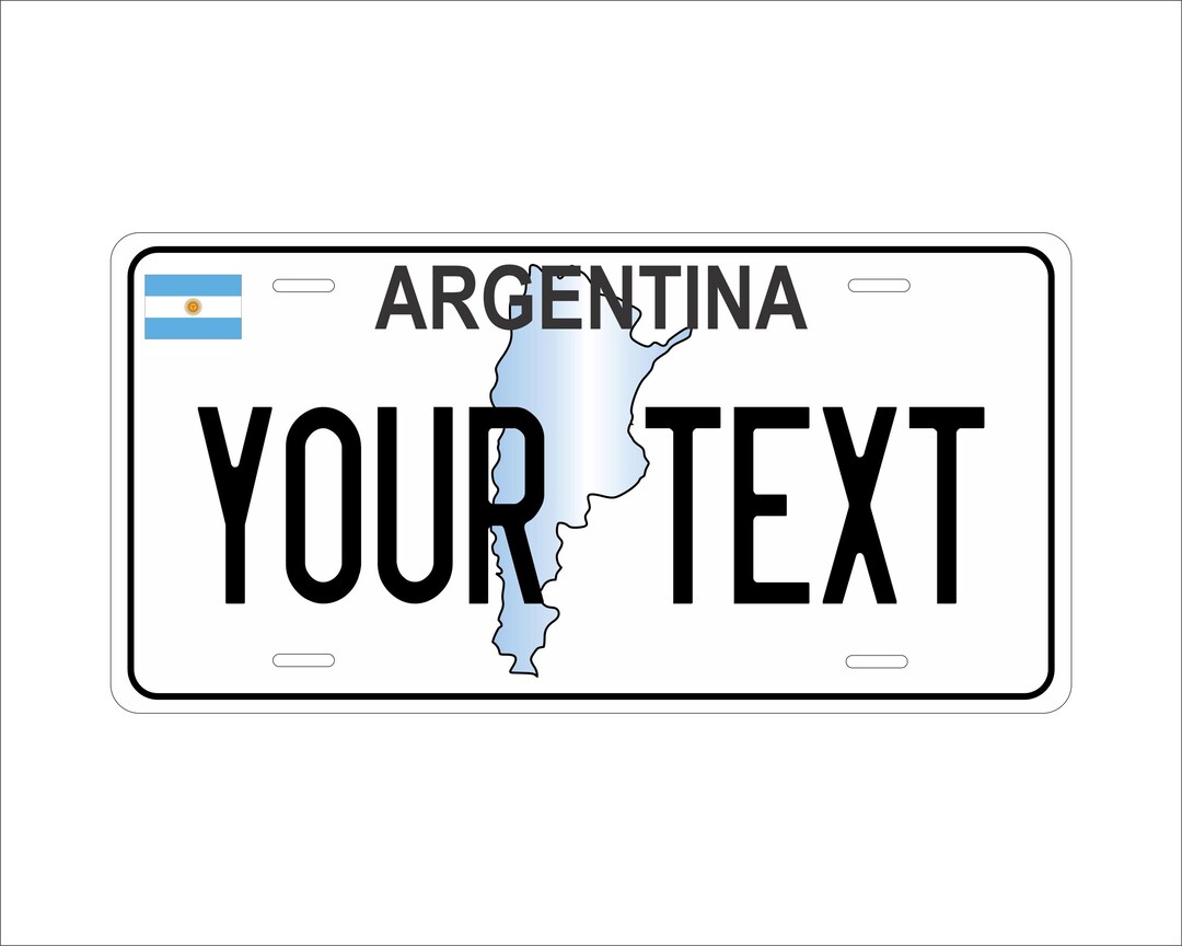 Argentina Map Custom Personalized Novelty ATV Moped Mini Bike License ...