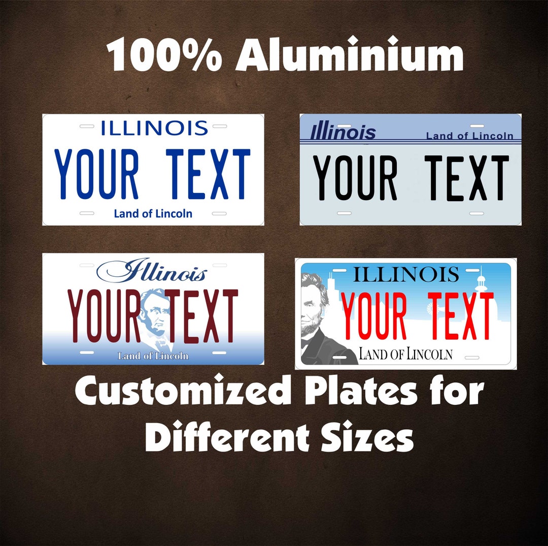 Illinois 1955 to Present Custom Personalized Novelty ATV Auto Moto Mini ...