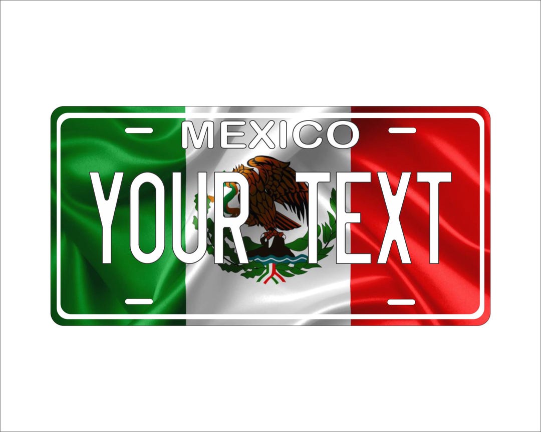 Mexico Flag Wave Custom Personalized Novelty ATV Moped Mini Bike ...