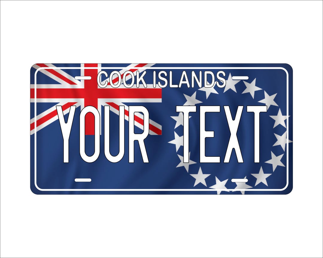 Cook Islands Flag Wave Custom Personalized Novelty ATV Moped Mini Bike ...