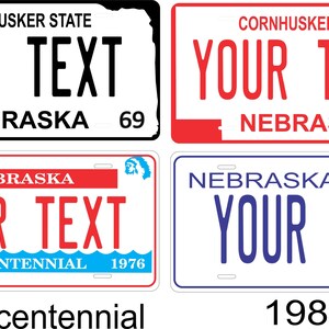 Nebraska 1944 to Present Custom Personalized Novelty ATV Moped Mini ...