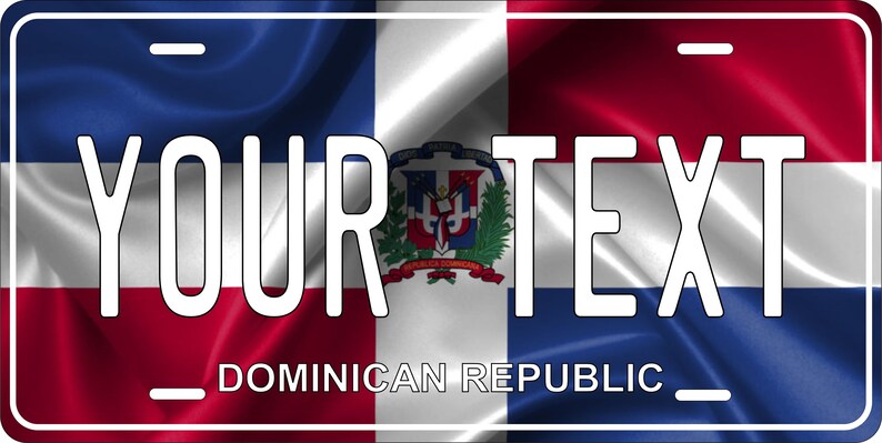 Dominican Republic License Plate Personalized Custom ATV Mini - Etsy