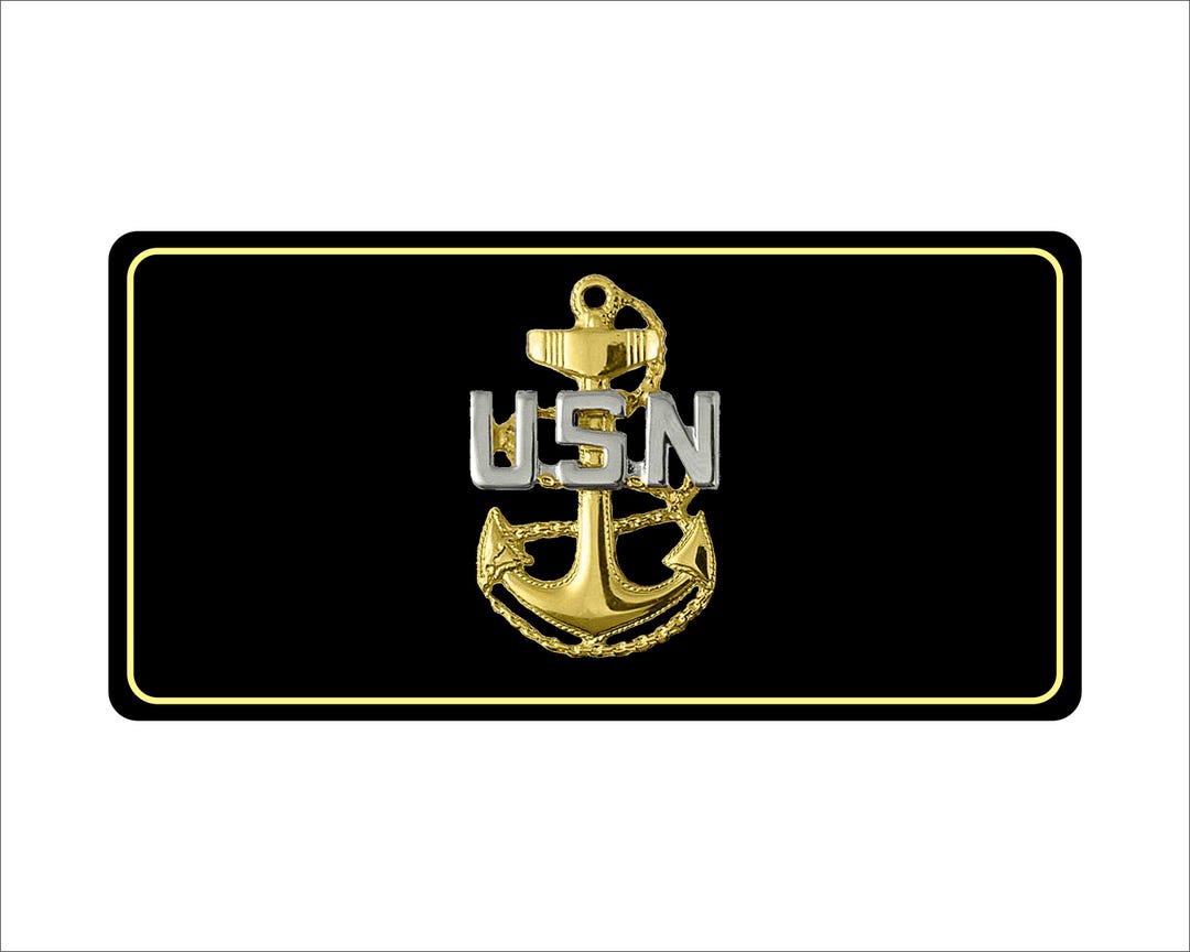 US Navy Chief E7 Novelty Motorcycle Bike License Plate - Etsy