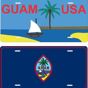 Guam USA From 1948 to Present Custom Personalized Novelty ATV Auto Mini ...