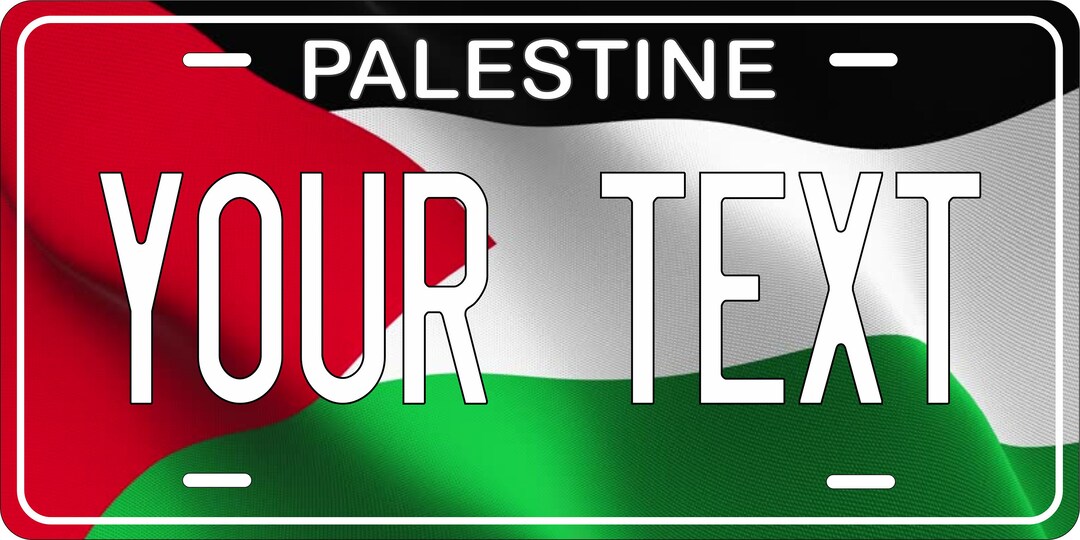 Palestine Flag Custom Personalized Novelty ATV Moped Mini Bike License ...