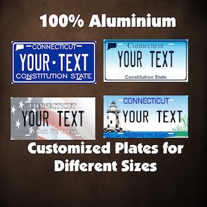 Mini Connecticut License Plate - Etsy