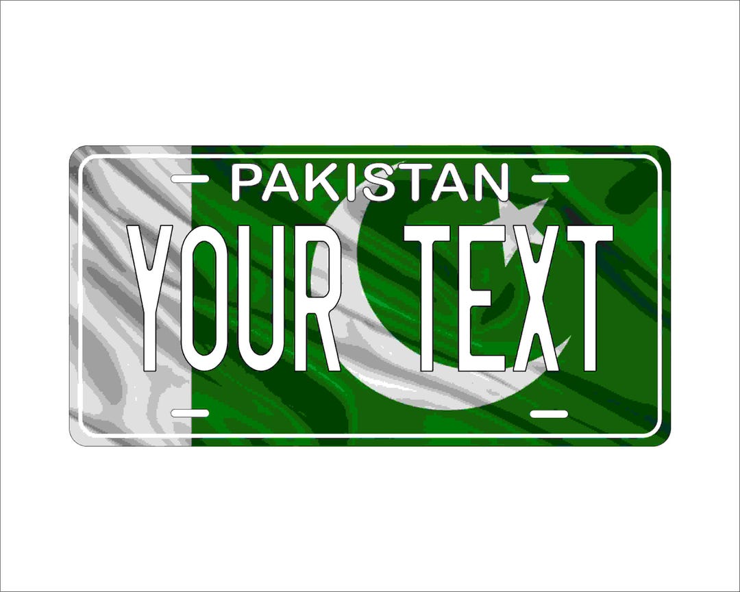 Pakistan Flag Wave Asia Custom Personalized Novelty ATV Moped Mini Bike ...