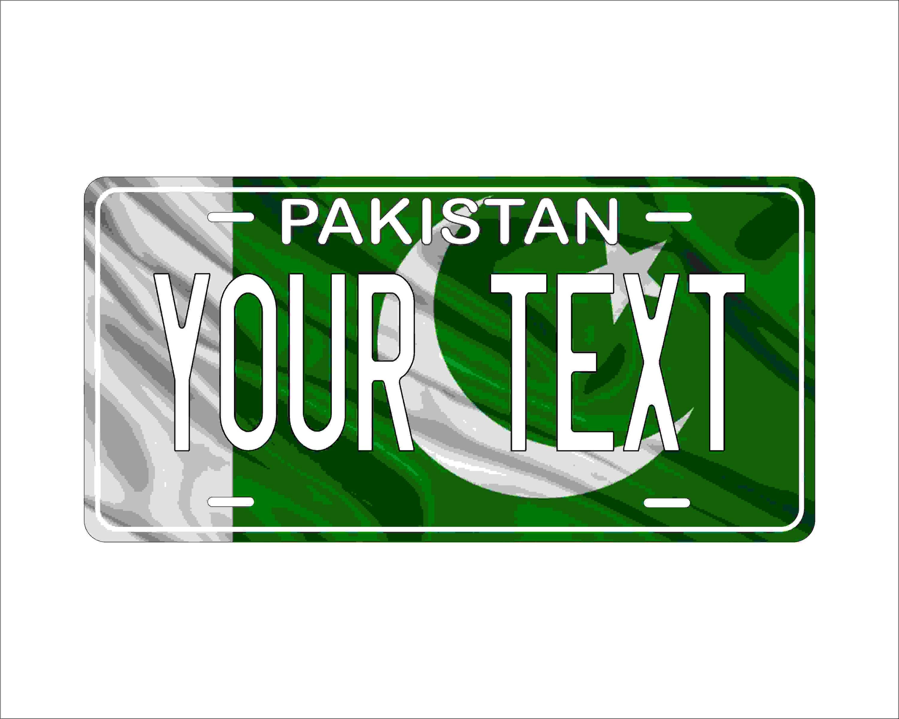 Pakistan Flag Wave Asia Custom Personalized Novelty ATV Moped Mini Bike ...
