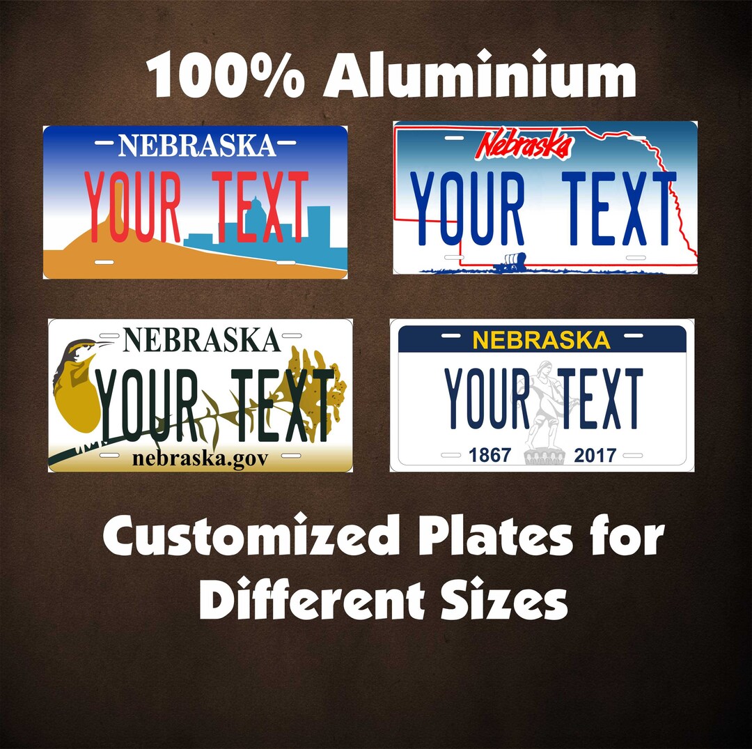 Nebraska 1944 to Present Custom Personalized Novelty ATV Moped Mini ...
