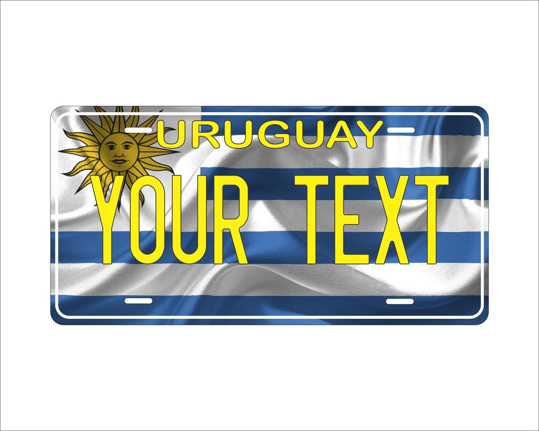 Uruguay Flag Wave Custom Personalized Novelty ATV Moped Mini Bike ...