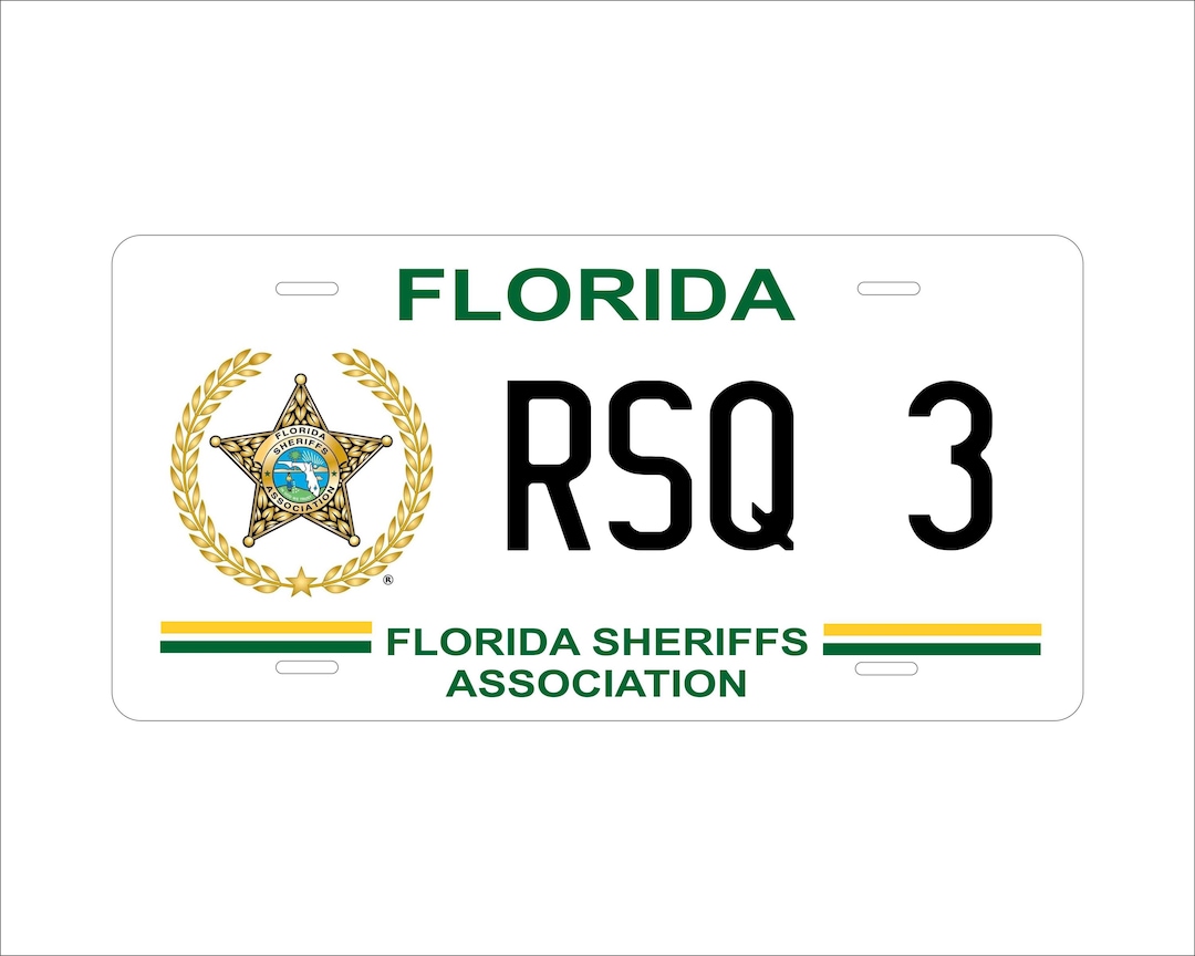 Florida Sheriff Association Custom Personalized Novelty ATV Moped Mini ...