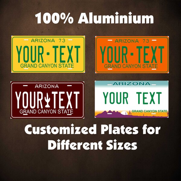 Personalized Arizona Licence Plate - Etsy