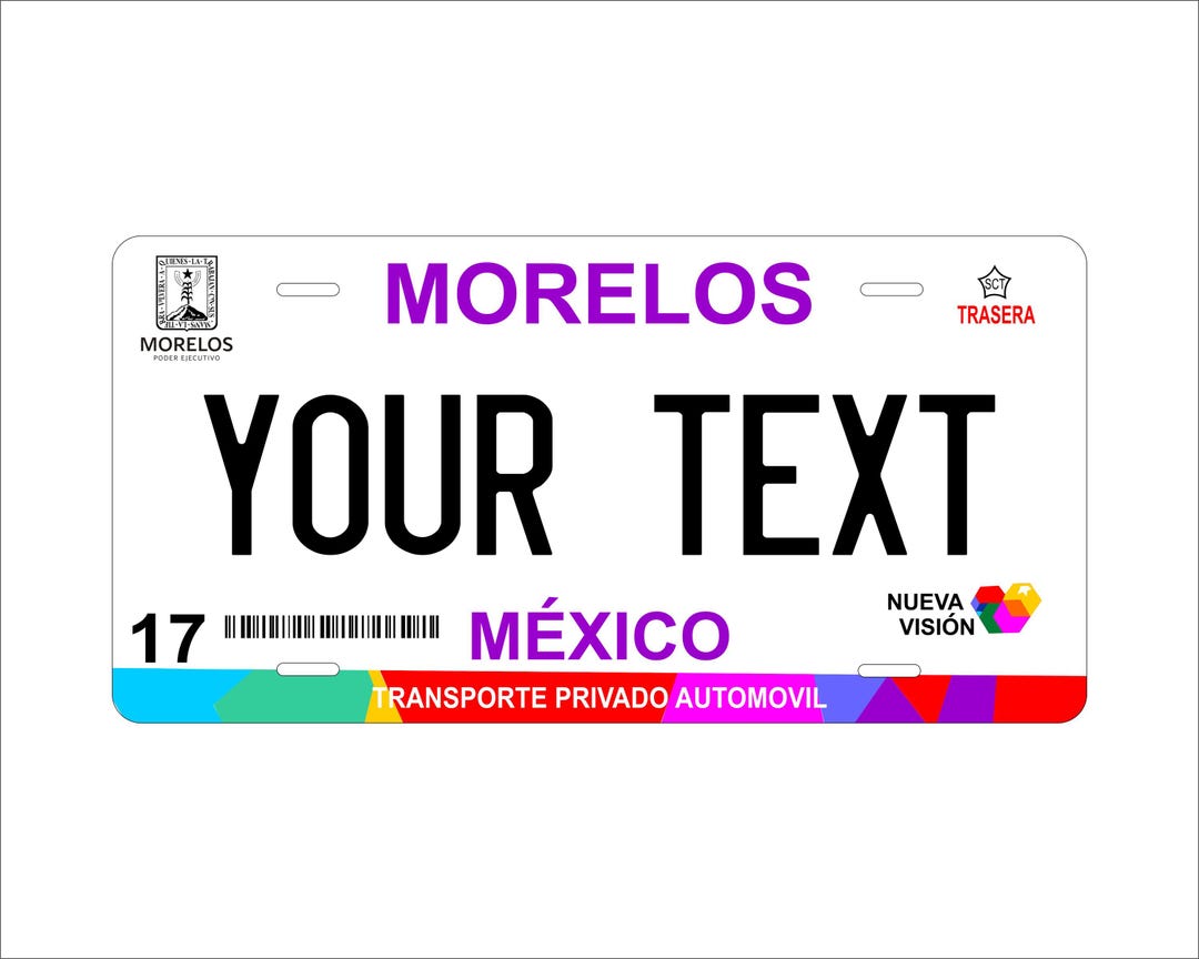 Morelos 2013 Mexico Custom Personalized Novelty ATV Moped Mini Bike ...