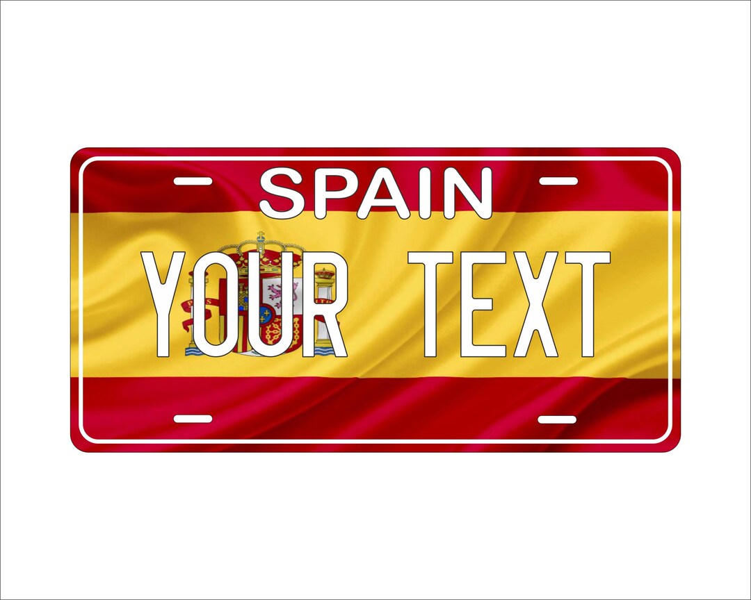 Spain Flag Wave Europe Custom Personalized Novelty ATV Moped Mini Bike ...