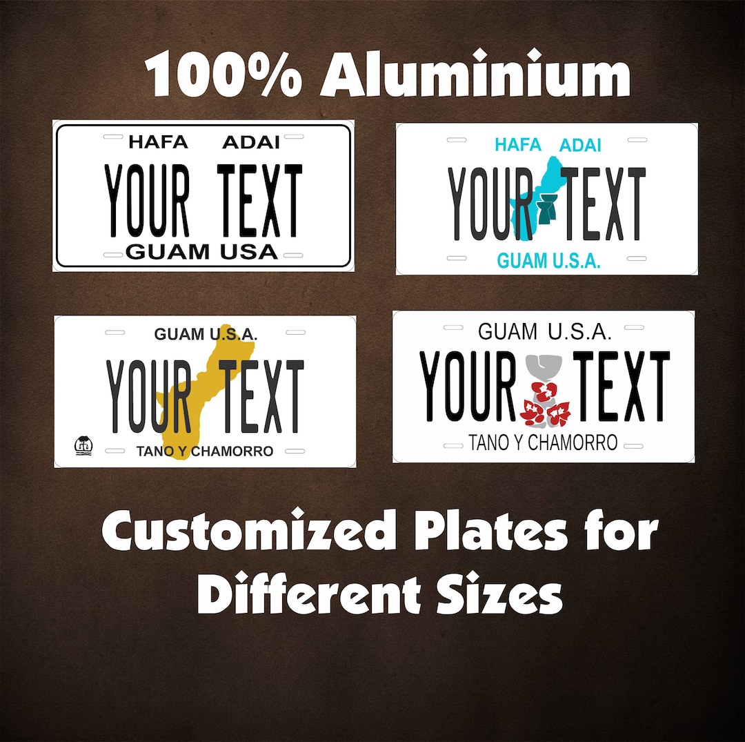 Guam USA From 1948 to Present Custom Personalized Novelty ATV Auto Mini ...