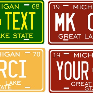 Michigan 1954 to Present Custom Personalized Novelty Moto Mini Bike Key ...