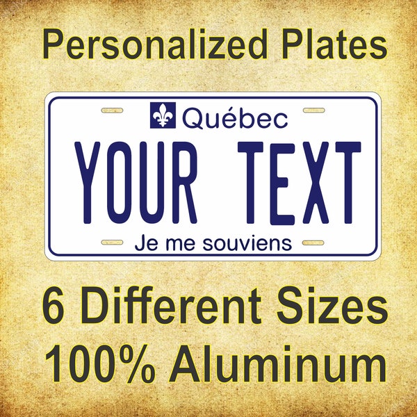 Quebec License Plate - Etsy