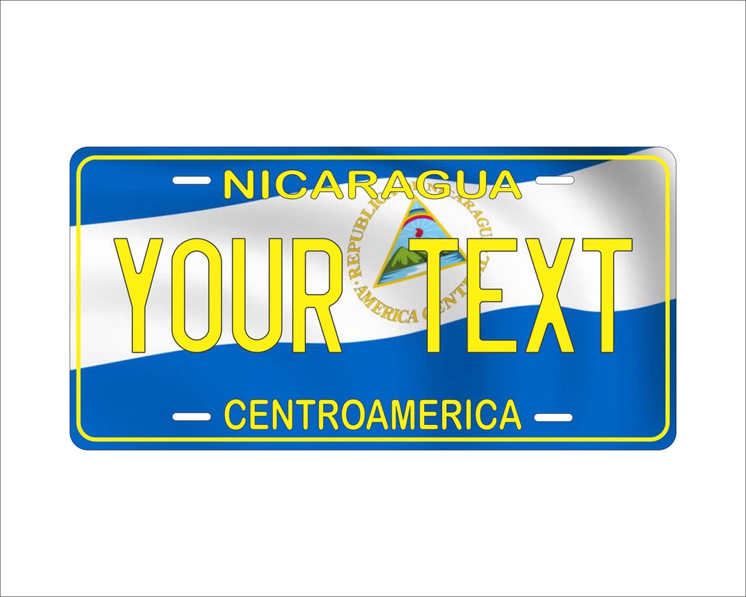 Nicaragua Flag Wave Custom Personalized Novelty ATV Moped Mini Bike ...