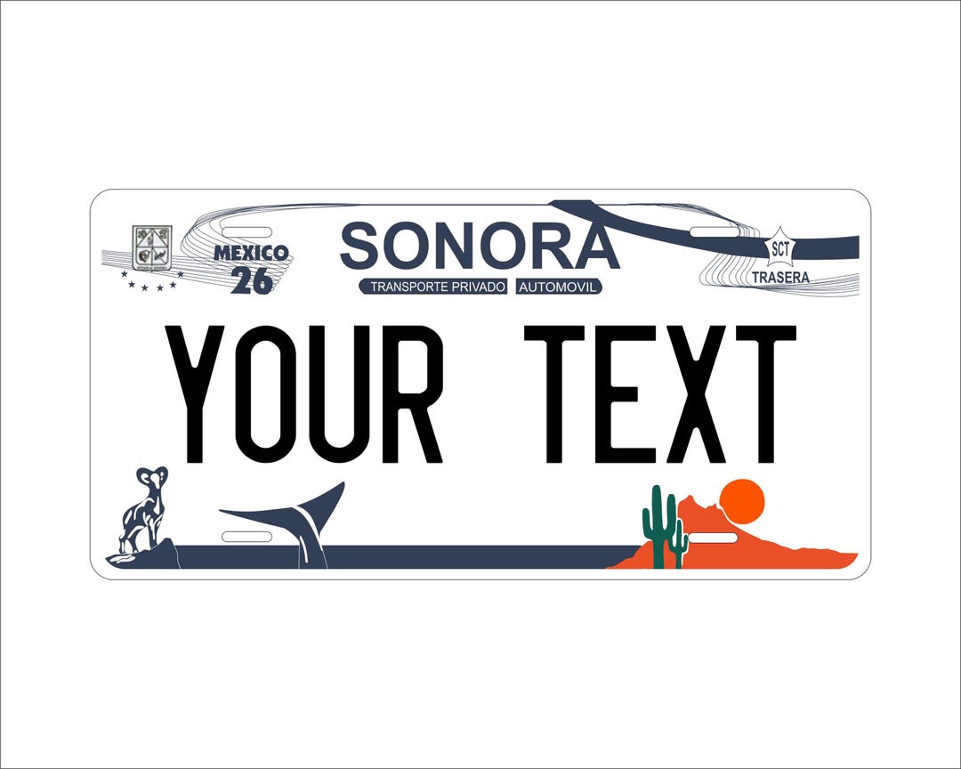 Sonora Mexico Custom Personalized Novelty ATV Moped Mini Bike License ...