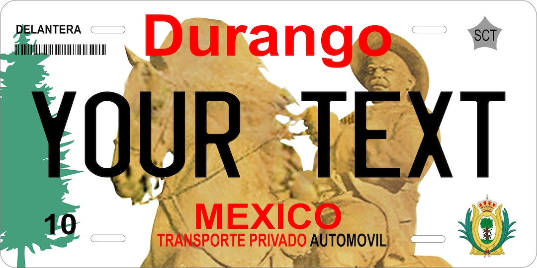 Durango 2006-8 Mexico Cowboy Custom Personalized Novelty ATV Moped Mini ...