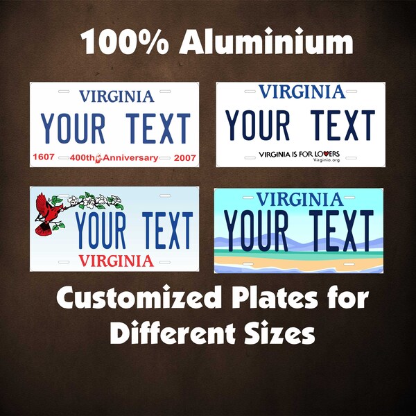 Personalized Plate Virginia - Etsy