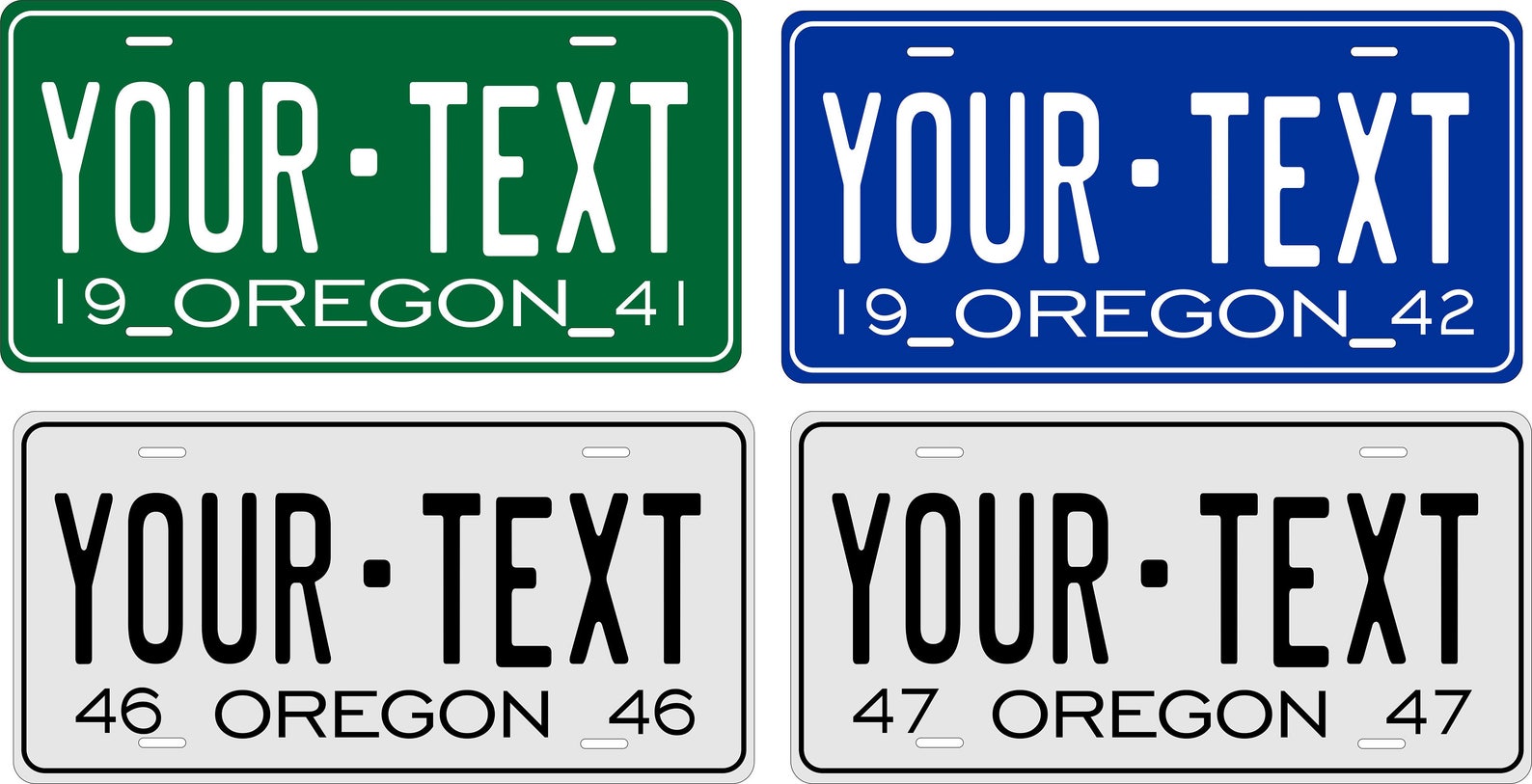 Oregon 1933 to Present Custom Personalized Novelty ATV - Etsy