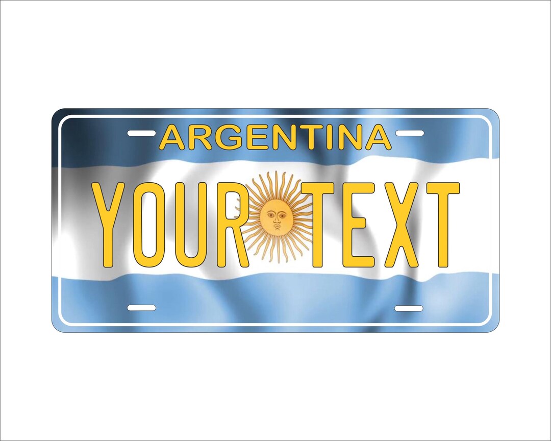 Argentina Flag Waving Custom Personalized Novelty ATV Moped Mini Bike ...