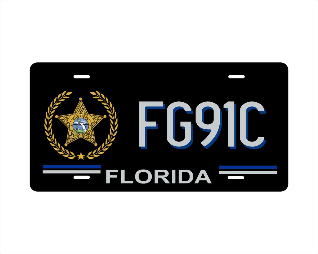 Florida Sheriff Custom Personalized Novelty ATV Moped Mini Bike License ...