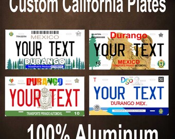 Durango Mexico License Plate 01 - Etsy