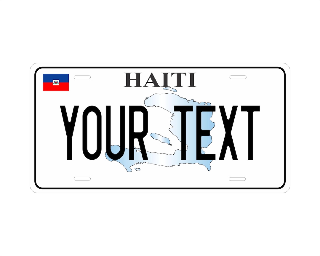 Haiti Map Custom Personalized Novelty ATV Moped Mini Bike License Plate ...