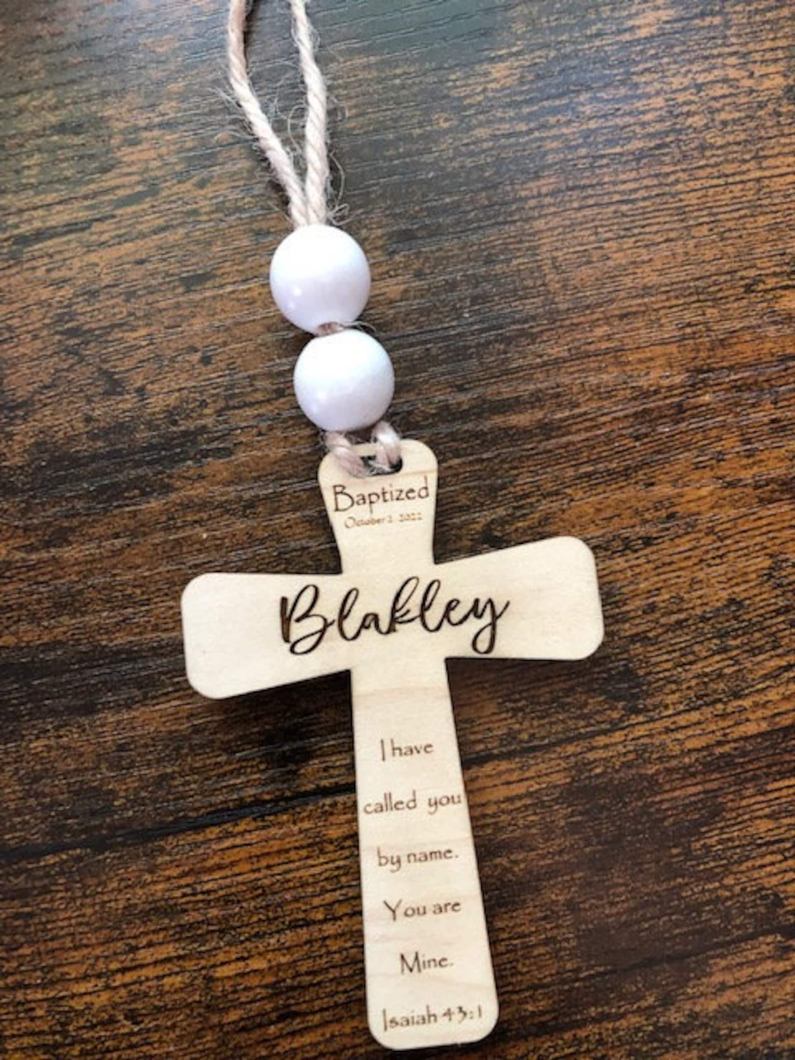 Personalized Maple Wood Engraved Baptism Gift for Girl or Boy - Etsy