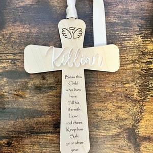 Personalized Crib Cross, Baby Shower Gift, New Baby Gift, Baptism Gift ...