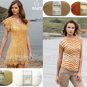 Premium Micro Acrylic Strectch Yarn Knitting Crochetting by Nako ...