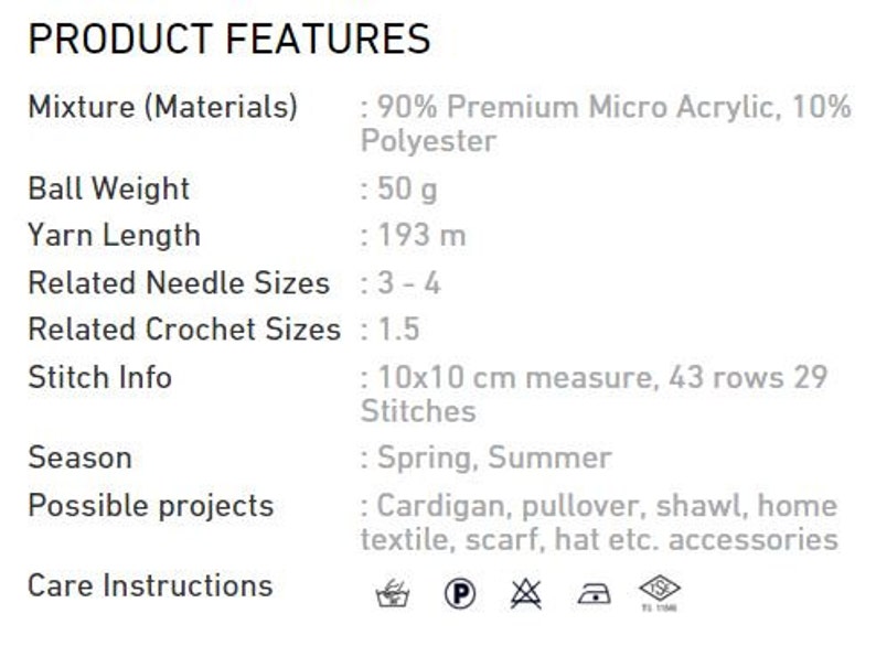 Premium Micro Acrylic Strectch Yarn Knitting Crochetting by Nako ...