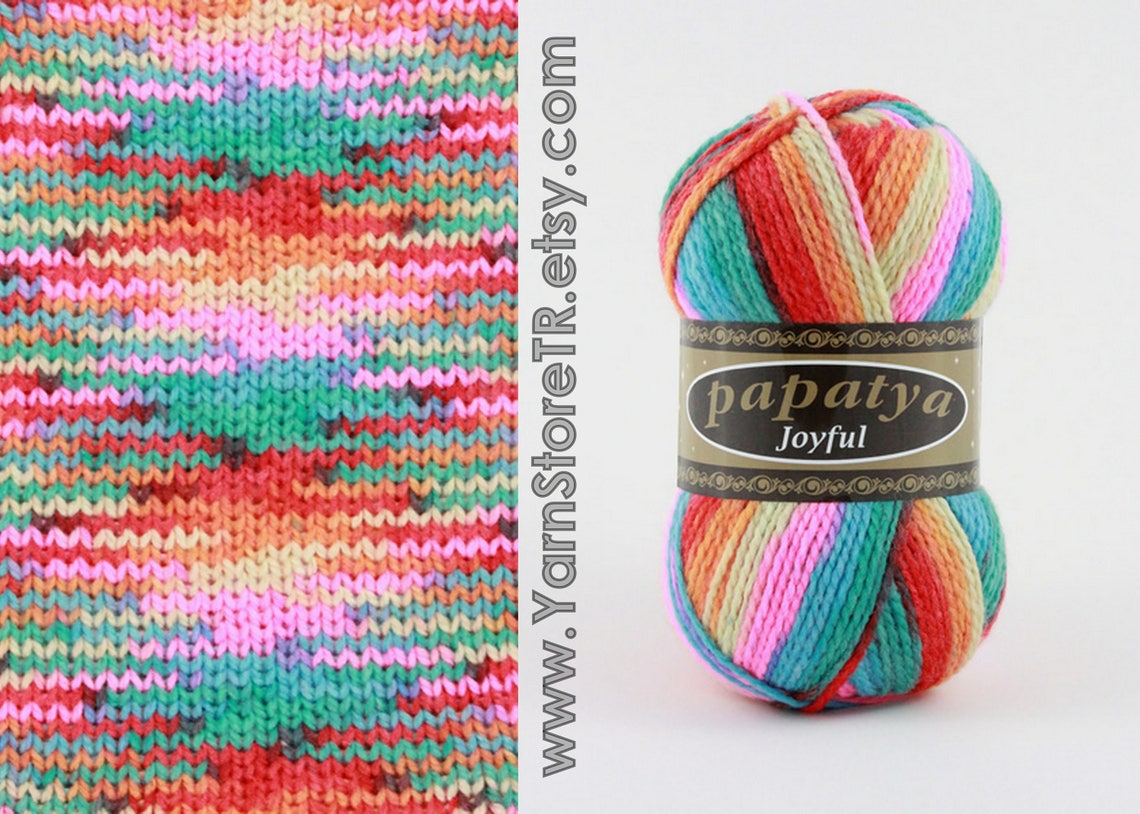 Planned Pooling Papatya Joyful Merino Premium Acrylic Yarn 100gr 280m ...