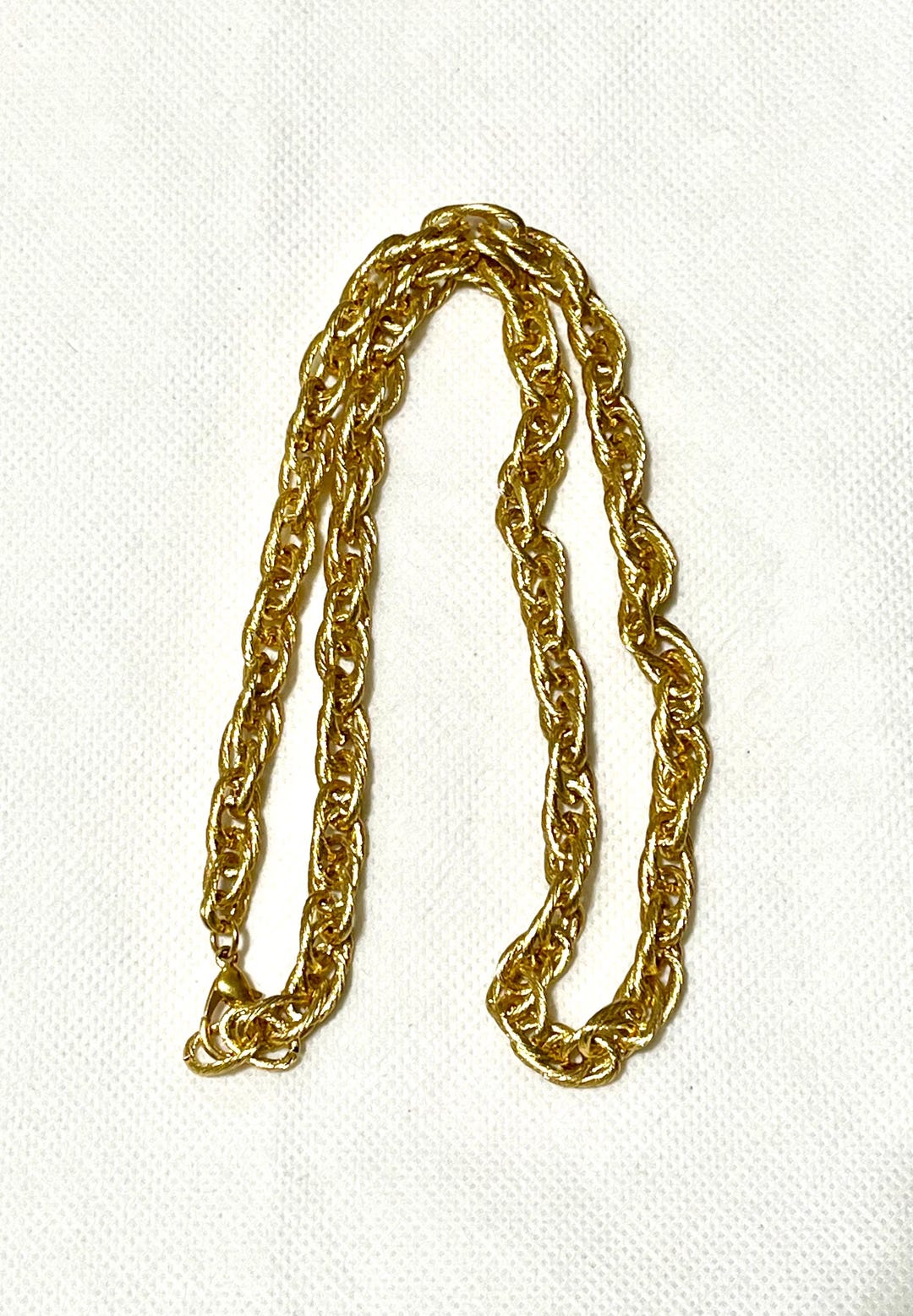 Vintage Gold Tone Multi-link Chain Necklace: Statement Jewelry - Etsy