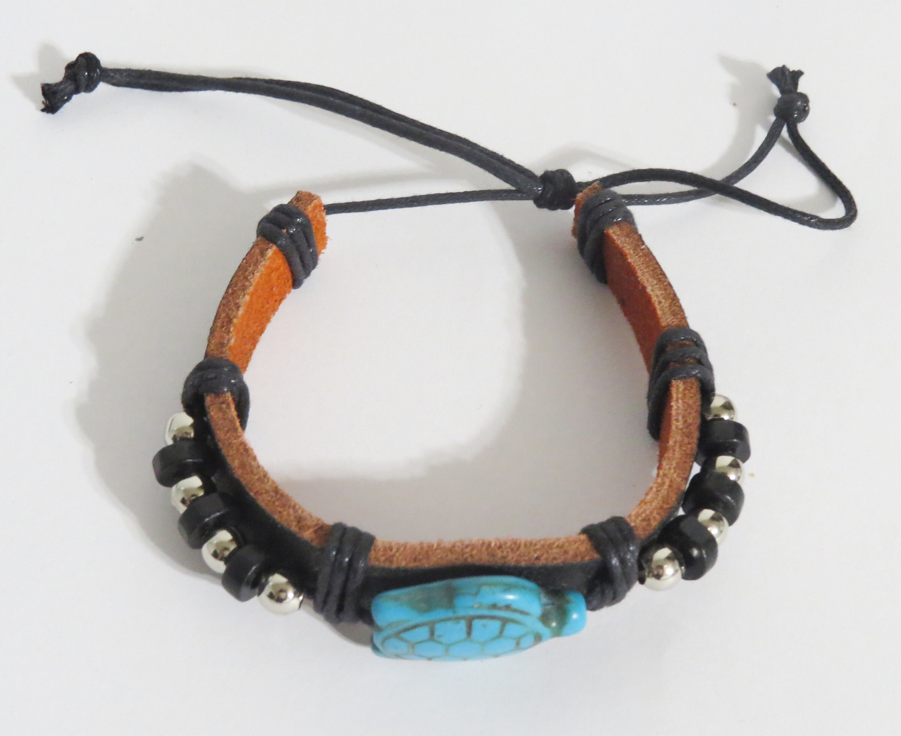 Leather Bracelet Turquoise Turtle Leather Bracelet Turtle Bracelet ...