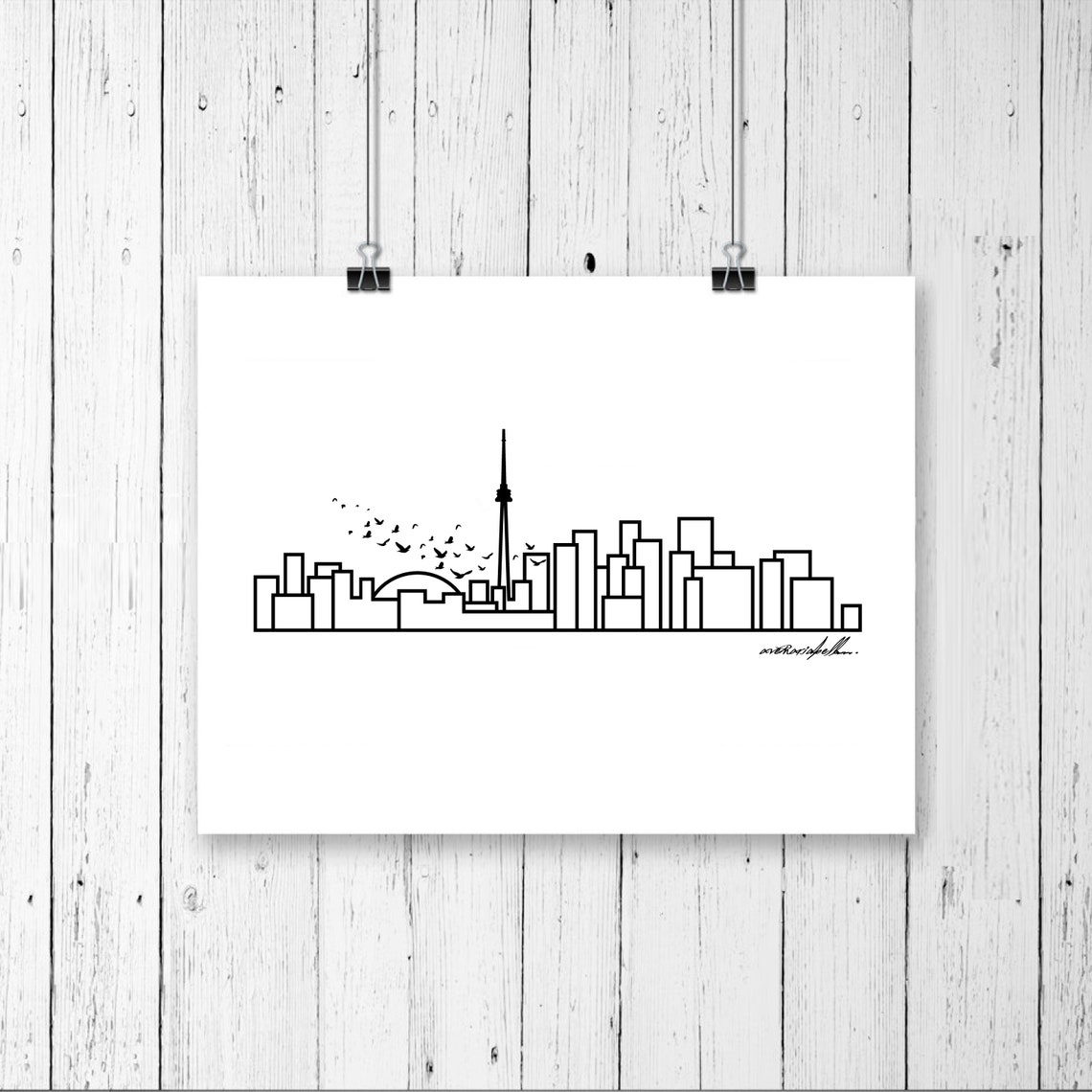 City Skyline Prints UNFRAMED Digital Poster Print 18x24 - Etsy Canada