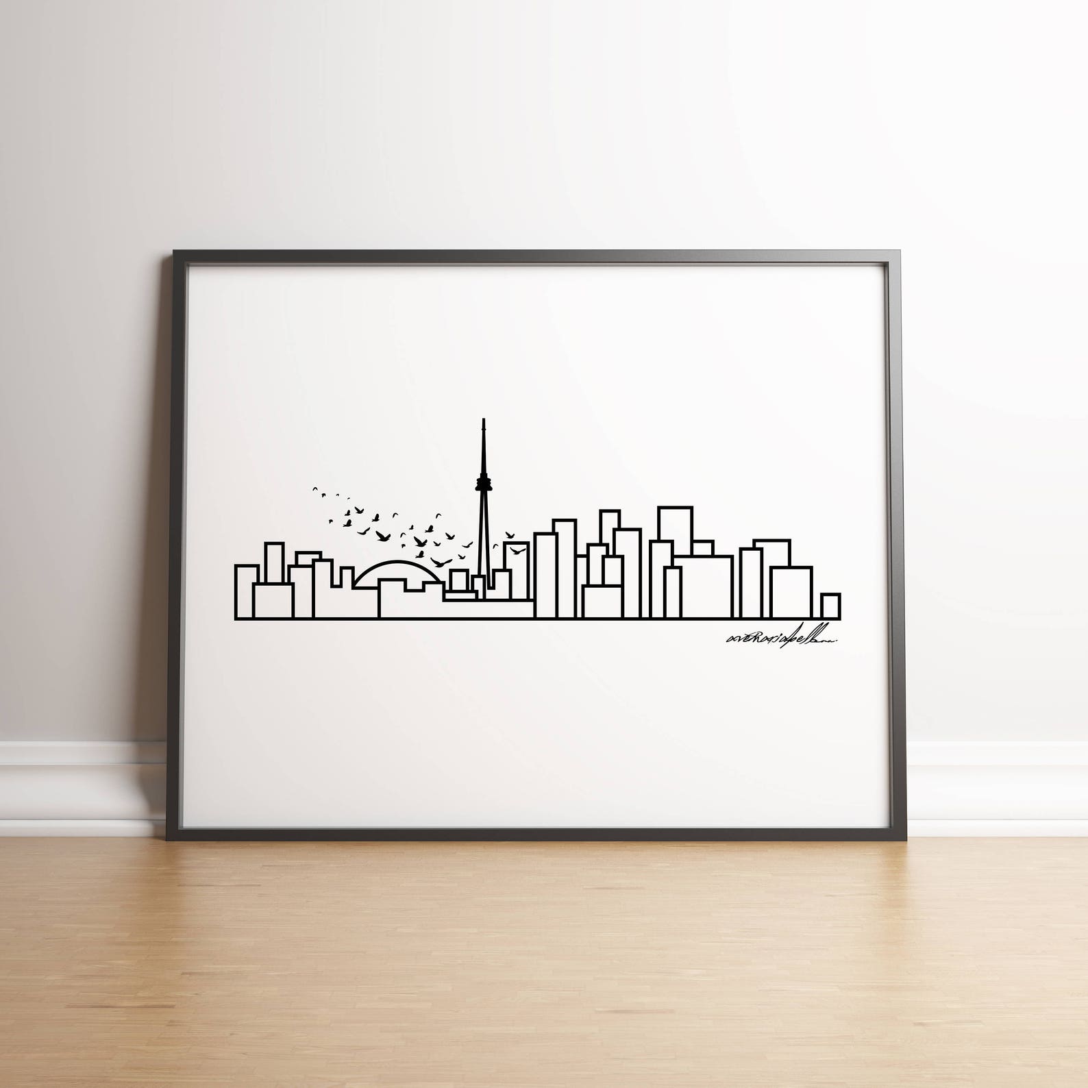City Skyline Prints - UNFRAMED Digital Poster Print - 18"x24" - Etsy Canada