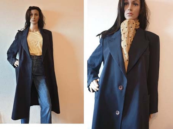 Vintage Hucke classic 80s coat made of virgin wool - Gem