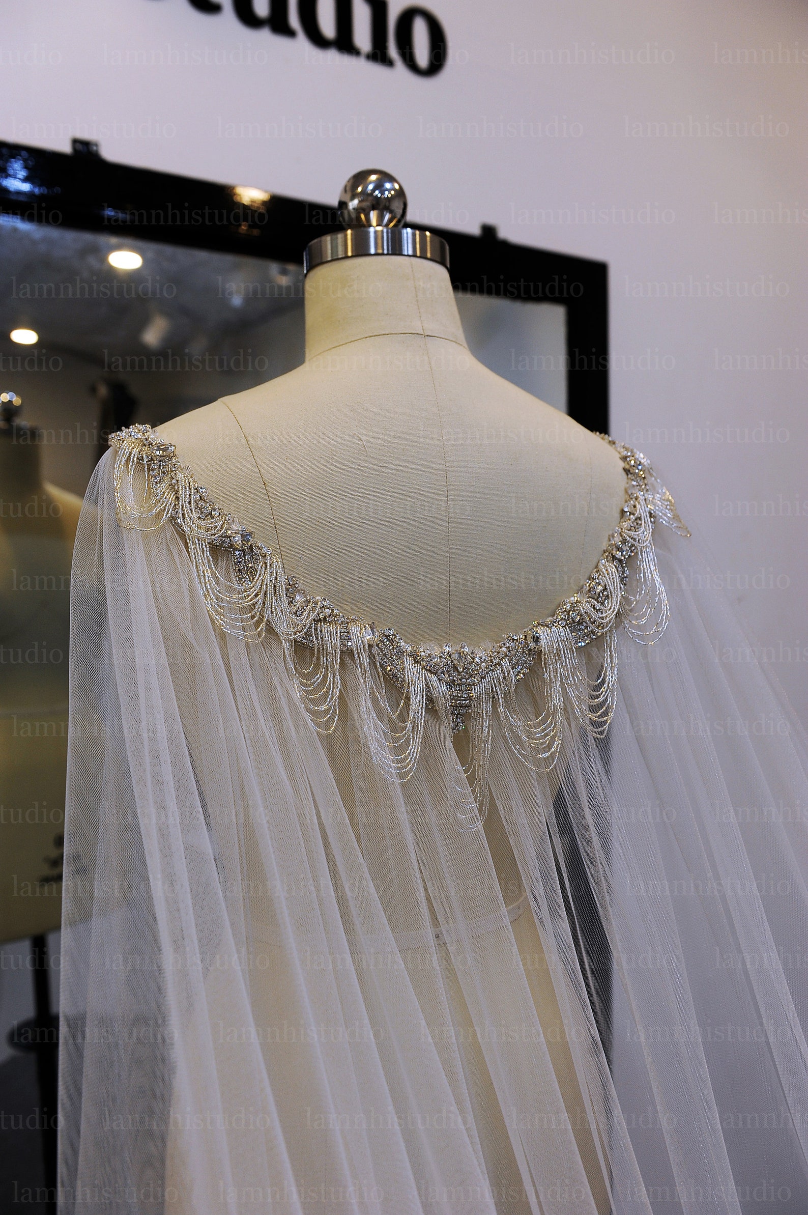 Ls114/crystal Cape/ Bridal Cape/ Bridal Wedding /custom Cape | Etsy