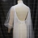 LS169/ Bridal Cape/wedding Cape/cape Veil/ Unique Cape/ Custom Cape ...