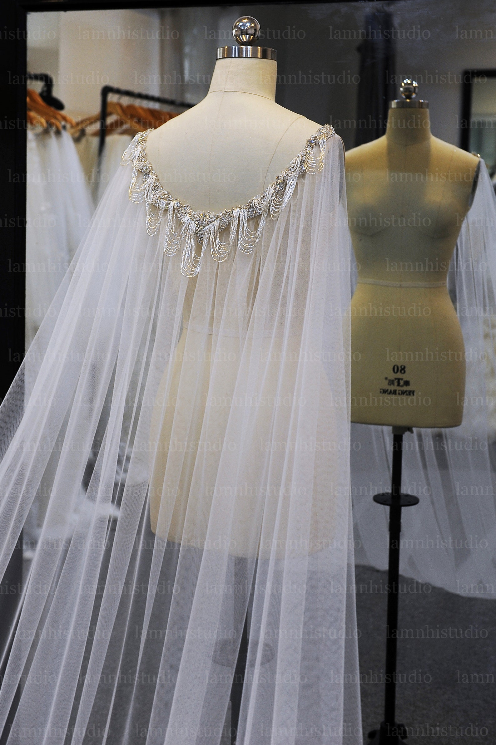 Ls114/crystal Cape/ Bridal Cape/ Bridal Wedding /custom Cape | Etsy