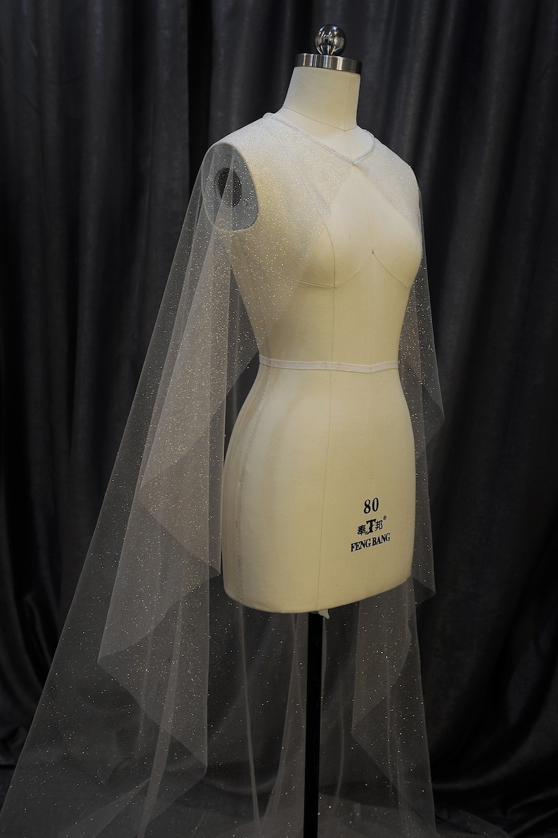 Ls55/sparkle Cape / Bridal Cape/ Wedding Cape/ Glitter Wedding Cape ...