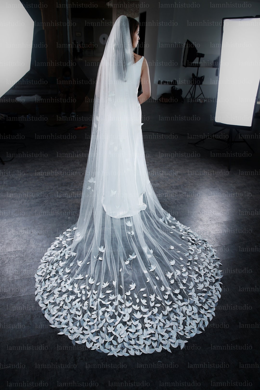 Ls99/ Leaf Veil / 1 Tier Veil/ Chapel Veil / Cathedral Veil/custom Veil ...