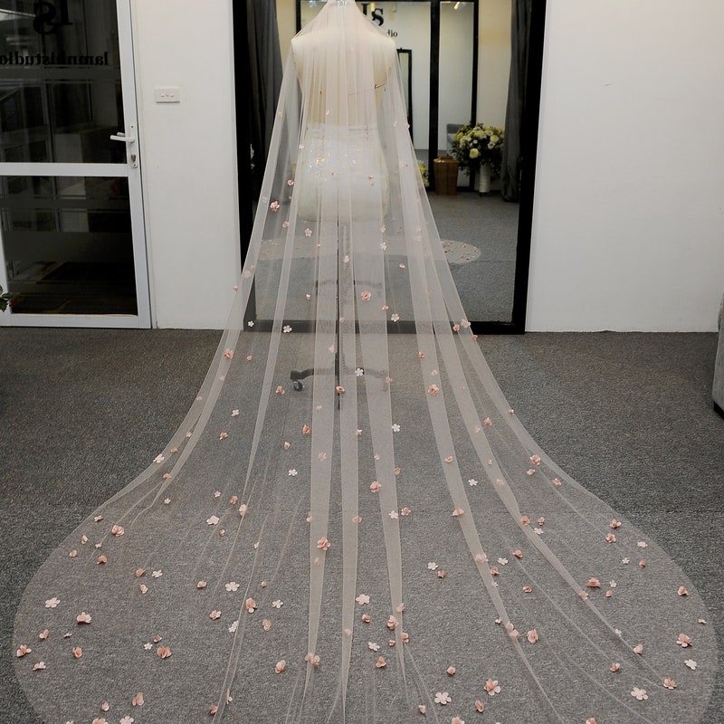 Floral Wedding Veil - Etsy